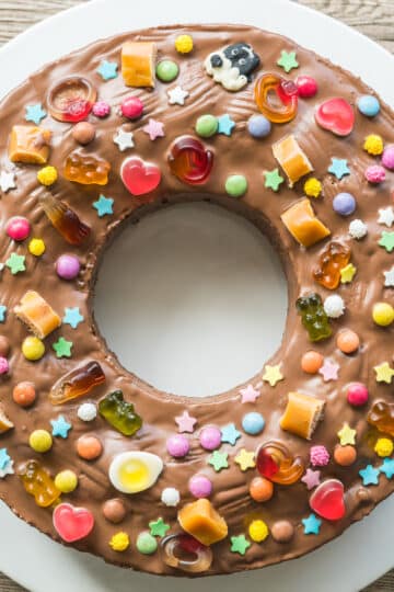 Marble Birthday Cake for Kids